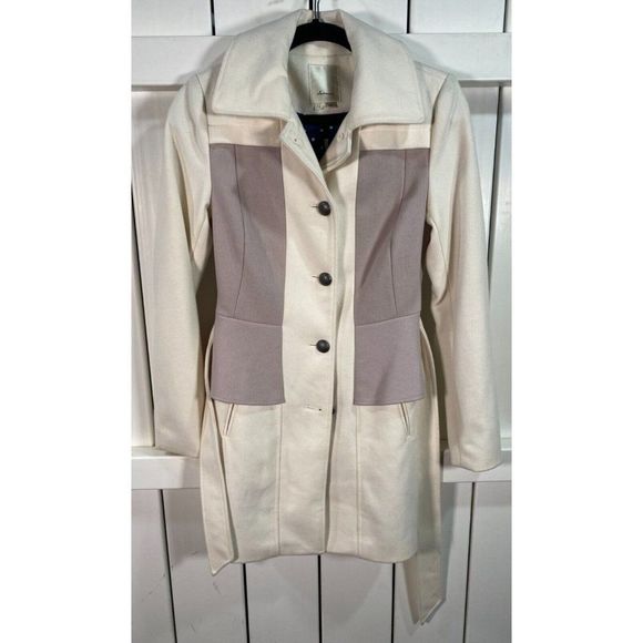elevenses | Jackets & Coats | Elevenses Womens Woolblend Carcoat White ...